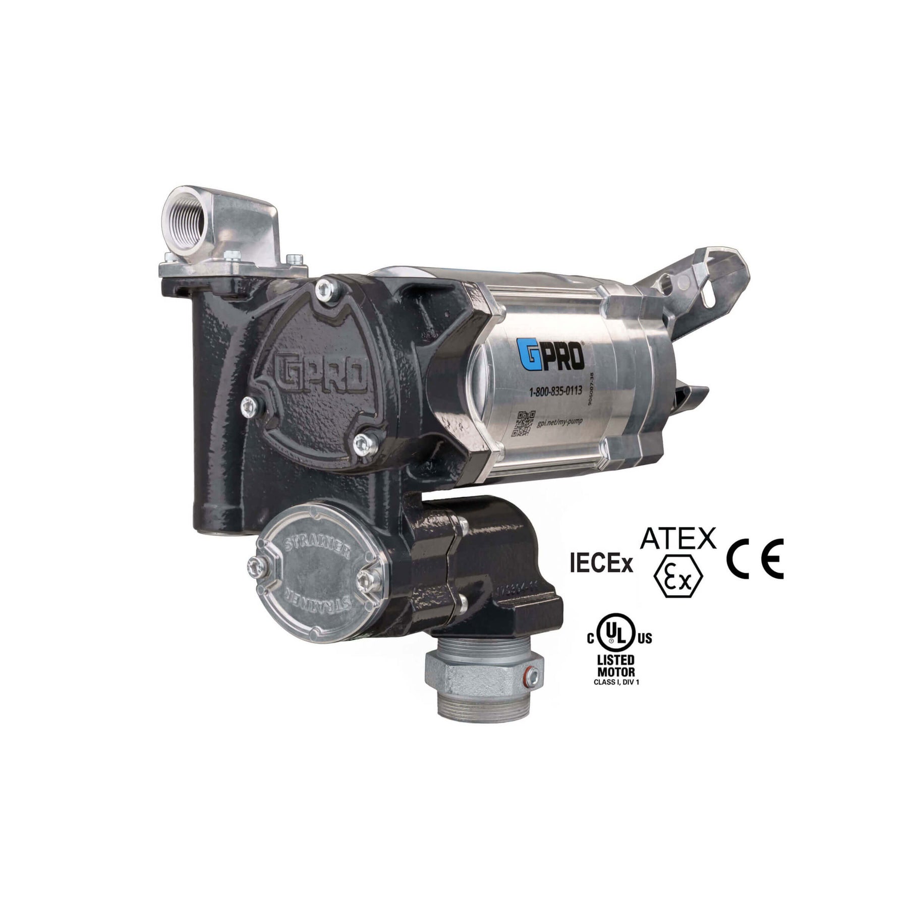 V20 230V IECEx/ATEX Rated 76 LPM Fuel Transfer Pump - GPI Fuel Transfer ...